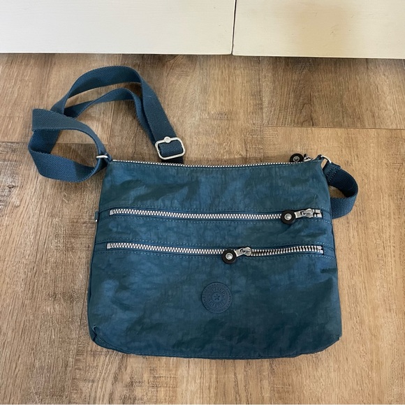 Kipling | Bags | Kipling Alvar Dark Teal Blue Crossbody Bag | Poshmark